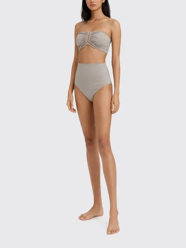 Rick Owens Strapless Ruched Swimsuit