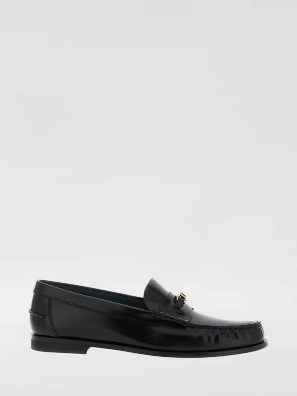 TOD'S Leather Loafer With Horsebit Detail - Black