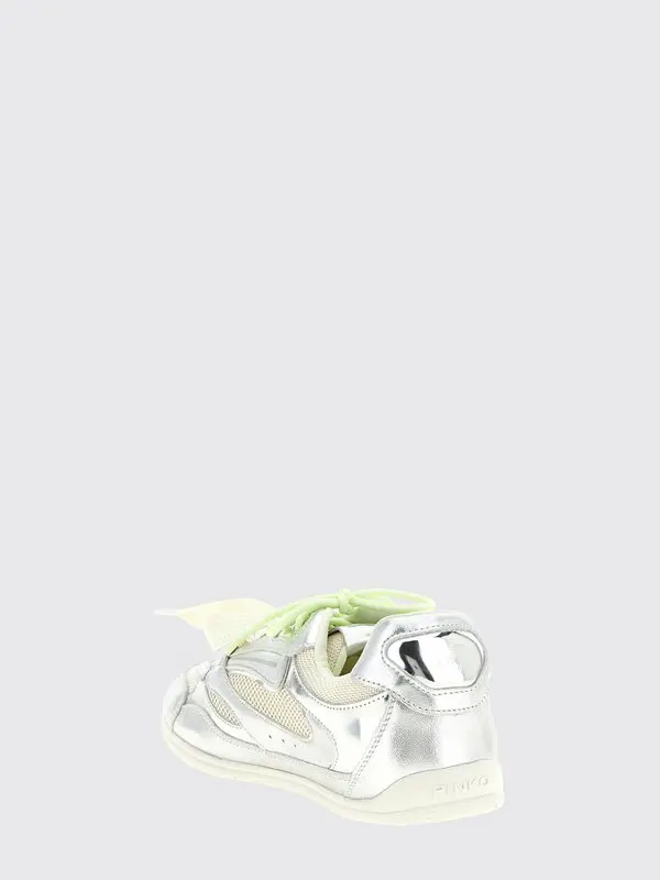 Pinko Lace-up Sneakers - Silver