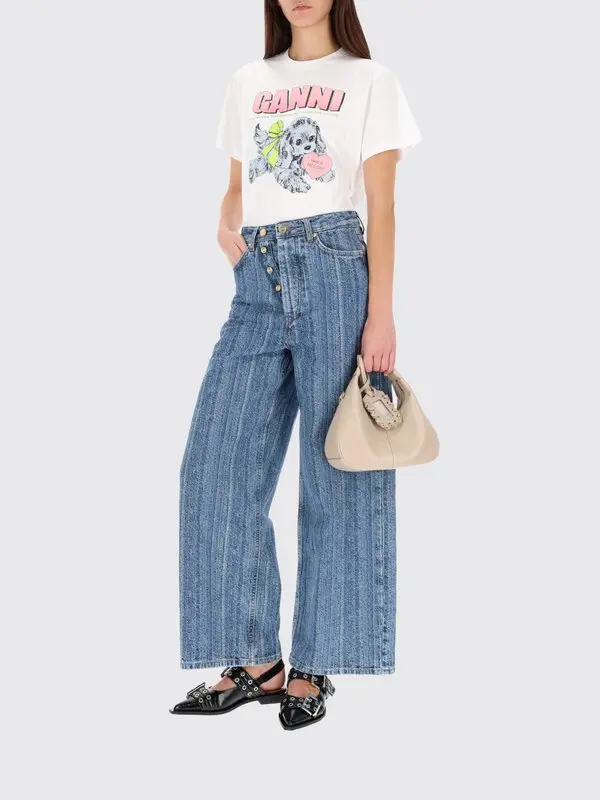 GANNI Wide Leg Jeans