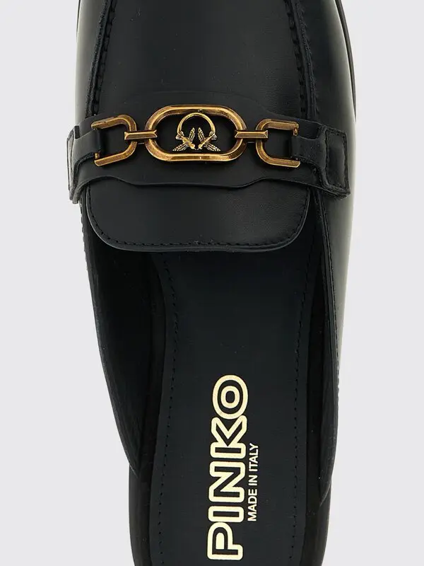 Pinko Horsebit Mules - Black