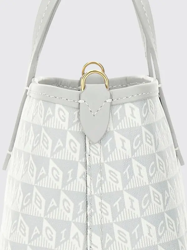 ANYA HINDMARCH I Am A Plastic Bag Wink" Coated Cotton Tote - Grey