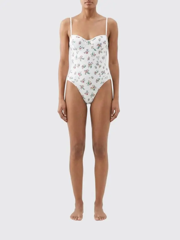 Tory Burch Floral Print One-piece Swimsuit - Red