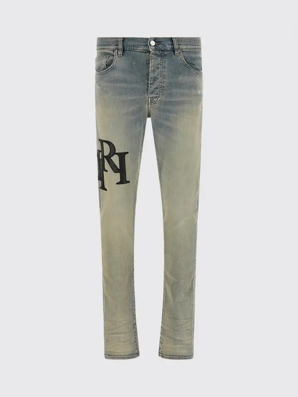 Amiri Distressed Logo Jeans