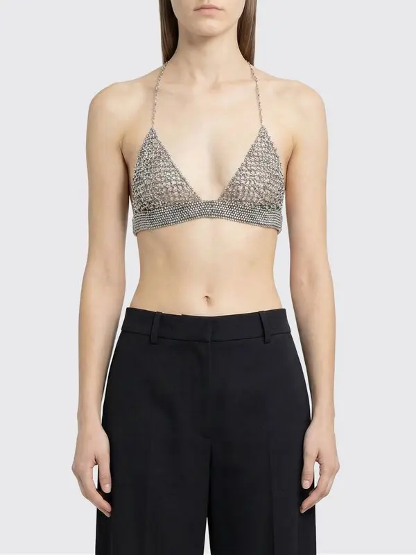 GOLDEN GOOSE Embellished Chain Halter Top