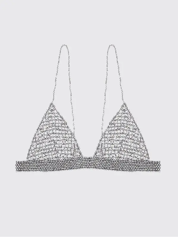 GOLDEN GOOSE Embellished Chain Halter Top