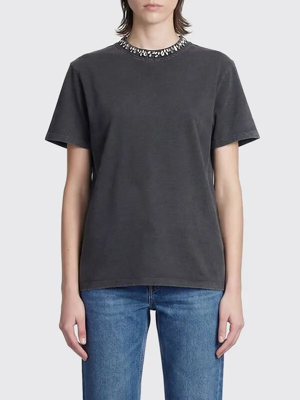GOLDEN GOOSE Embellished Crewneck T-shirt - Grey