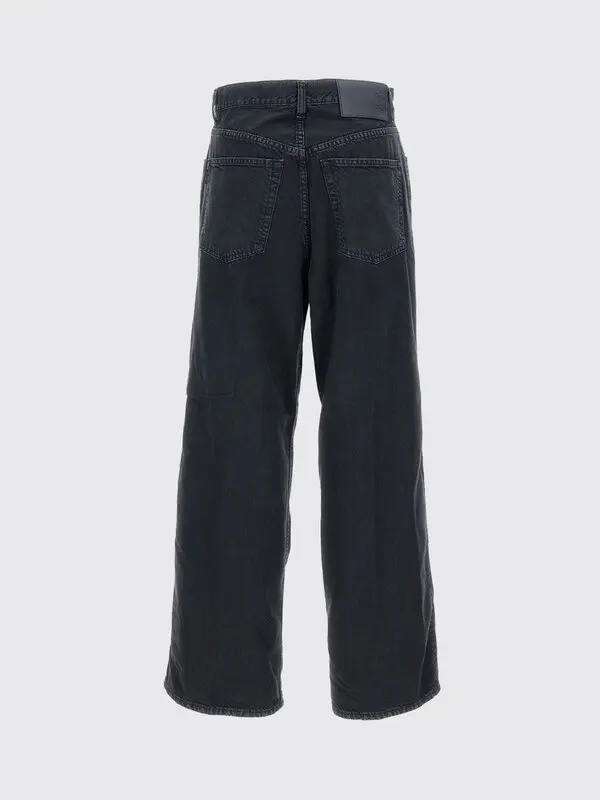 HAIKURE Pleated Wide-leg Jeans - Grey