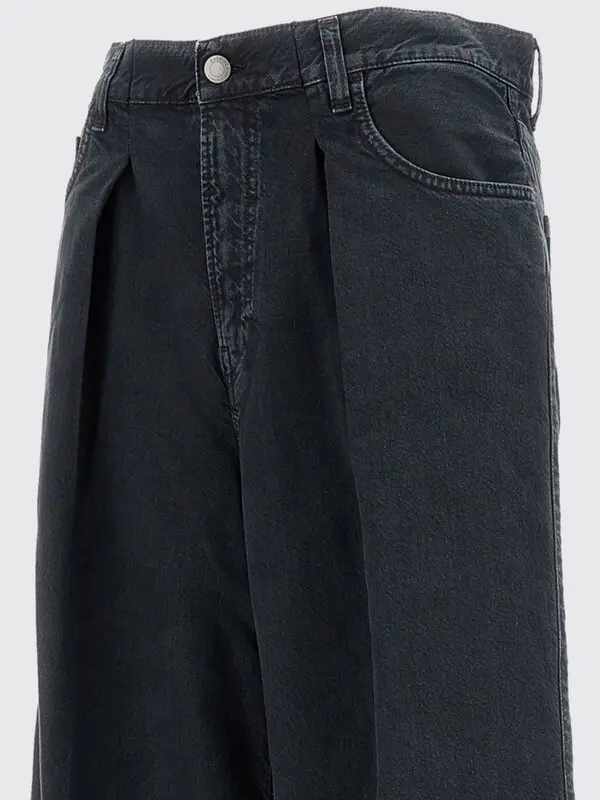 HAIKURE Pleated Wide-leg Jeans - Grey