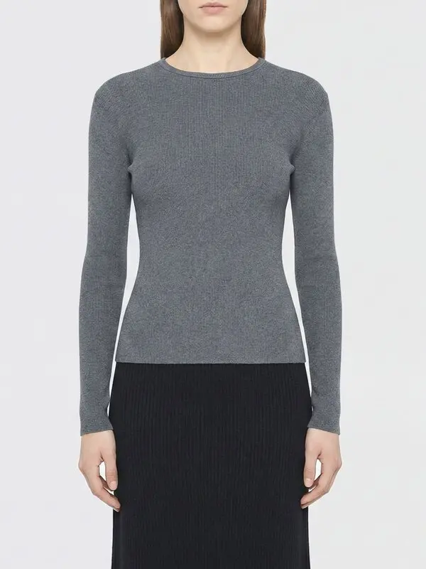LISA YANG Ribbed Knit Sweater - Grey