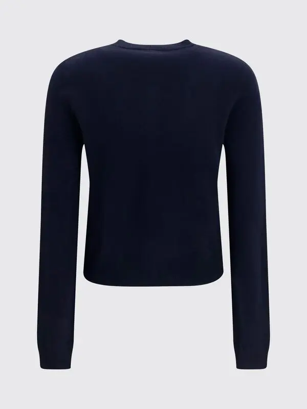 LISA YANG Pure Cashmere Crewneck Cardigan - Navy