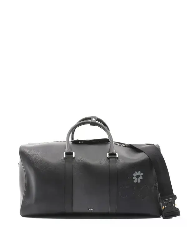 Dior Leather Boston Tote Bag - Black
