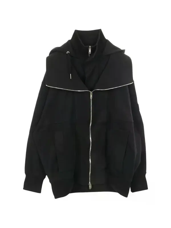 Givenchy Layered Zip-up Hooded Jacket