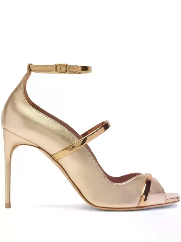 MALONE SOULIERS Cynthia Leather Sandals - Gold