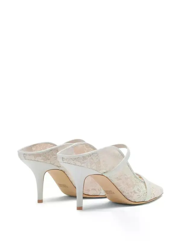 MALONE SOULIERS Maureen Strap-detail Mules - White