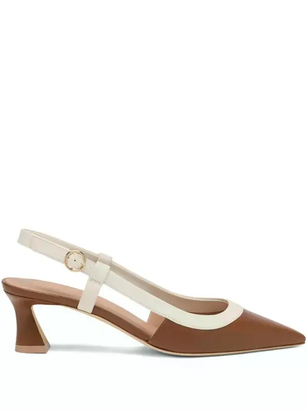 MALONE SOULIERS Tate Leather Slingback Pumps