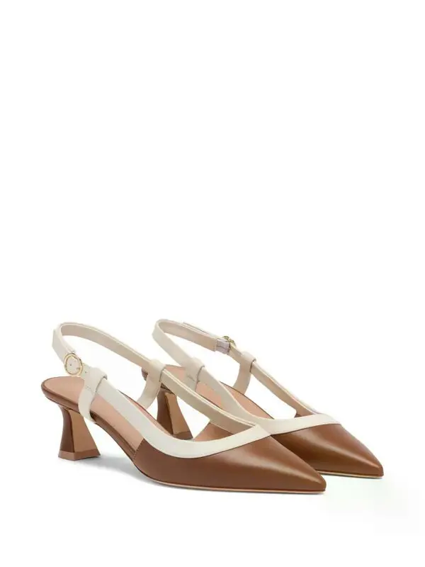 MALONE SOULIERS Tate Leather Slingback Pumps