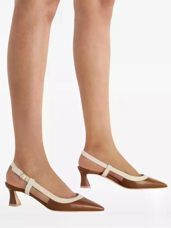 MALONE SOULIERS Tate Leather Slingback Pumps