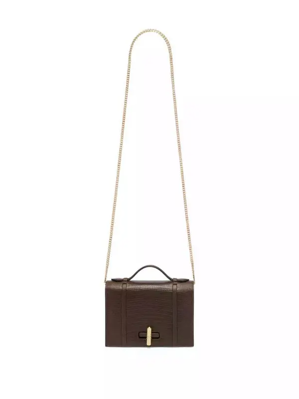 MALONE SOULIERS Embossed Leather Top Handle Bag