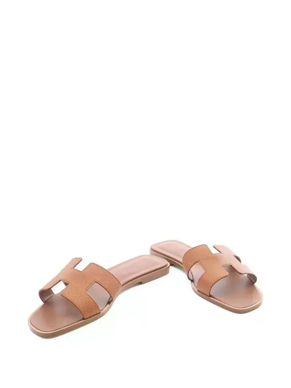 Hermès Oran Cut-out Mule Sandals