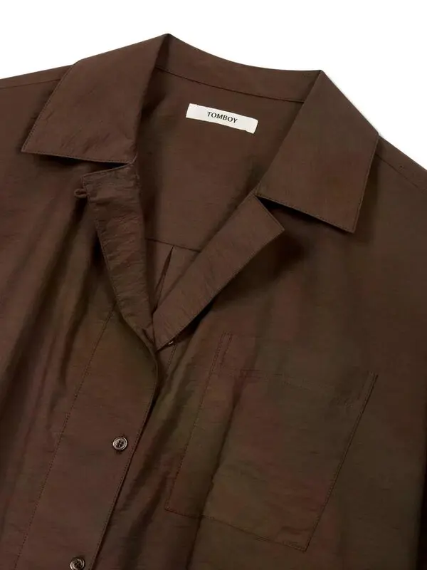STUDIO TOMBOY Chest-pocket Shirt - Brown