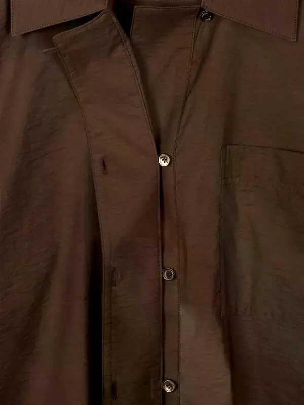 STUDIO TOMBOY Chest-pocket Shirt - Brown