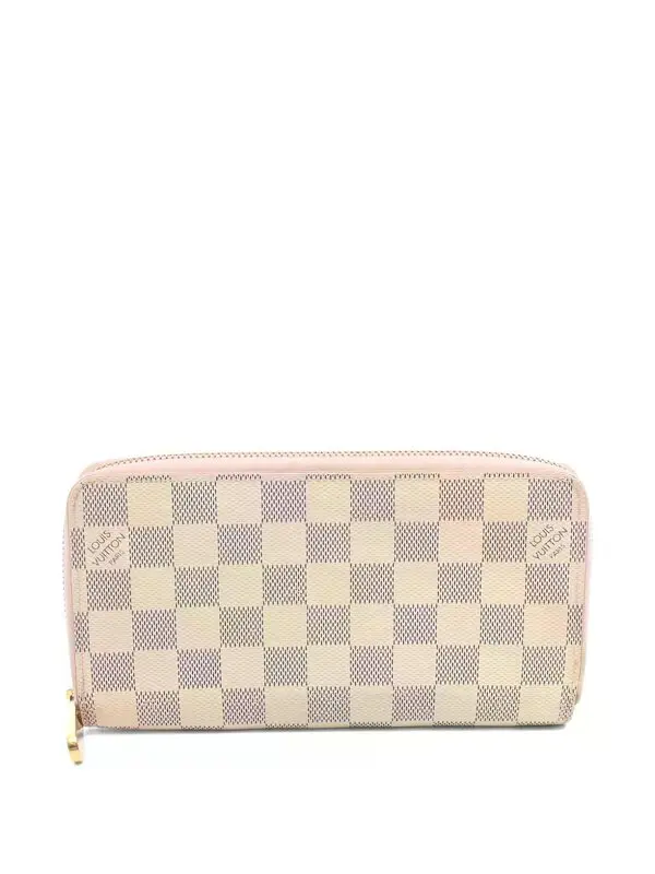 LOUIS VUITTON 2019 Zippy Damier Azur Wallet - Neutrals