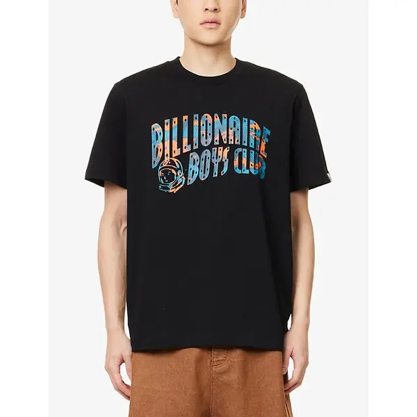BILLIONAIRE BOYS CLUB Overlay Camo Arch Logo Cotton-jersey T-shirt - Black