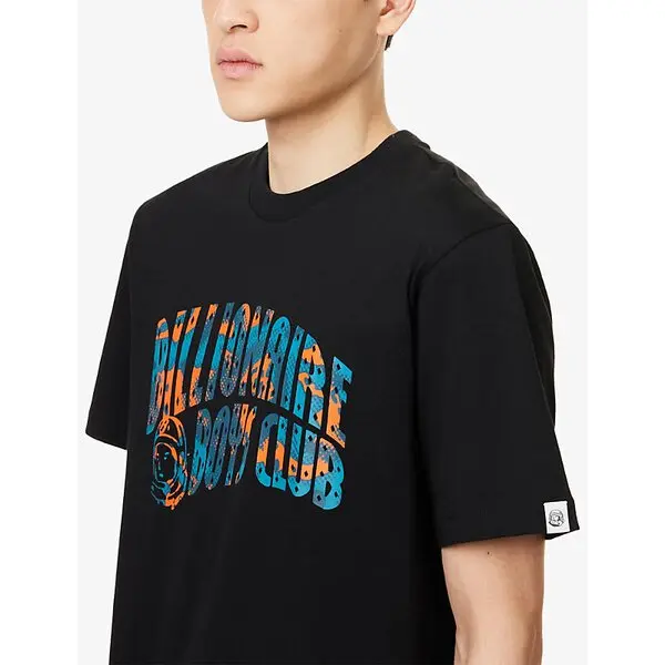 BILLIONAIRE BOYS CLUB Overlay Camo Arch Logo Cotton-jersey T-shirt - Black