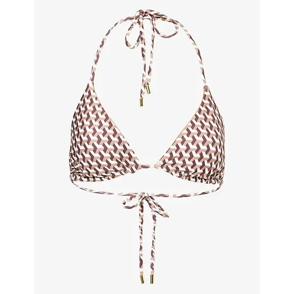 Monday Swimwear Palma Geometric Triangle Bikini Top