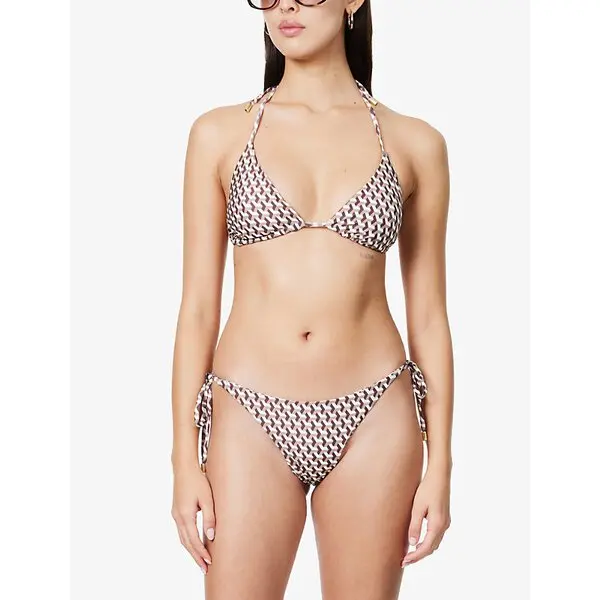 Monday Swimwear Palma Geometric Triangle Bikini Top