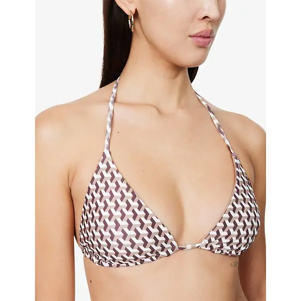 Monday Swimwear Palma Geometric Triangle Bikini Top