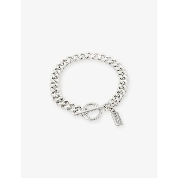 The Kooples Wide Steel Chain Bracelet - Silver