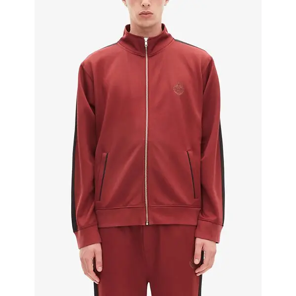 The Kooples Logo-embroidery Woven Track Jacket