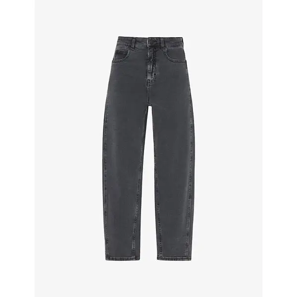 Whistles Barrel-leg Stretch-denim Jeans - Grey