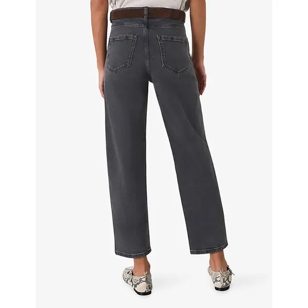 Whistles Barrel-leg Stretch-denim Jeans - Grey