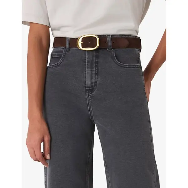 Whistles Barrel-leg Stretch-denim Jeans - Grey