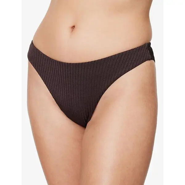 Monday Swimwear Seychelles Stretch-rib Bikini Bottoms