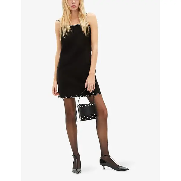 The Kooples Stud-embellished Leather Bucket Bag
