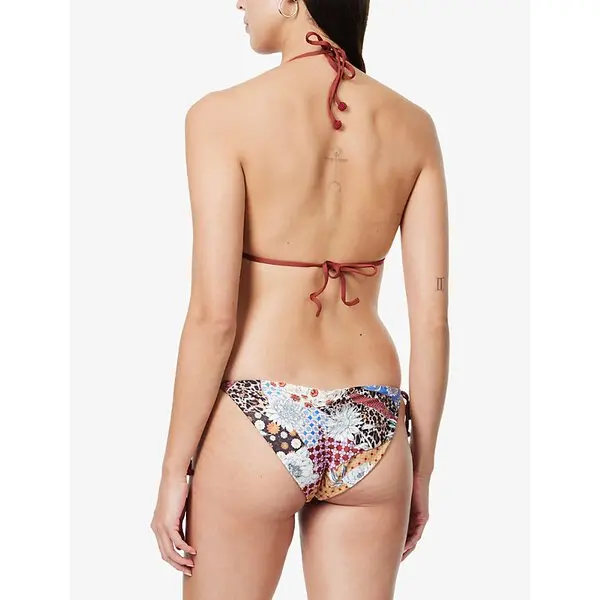 Agua Bendita Lolita Quilt Bikini Top - Multicolor