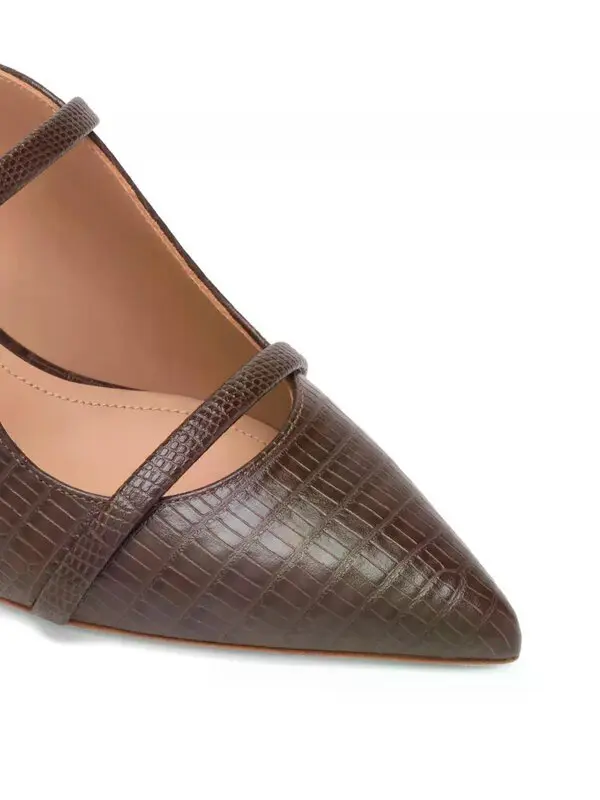 MALONE SOULIERS Maureen Embossed Leather Mules