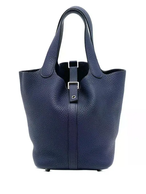 Hermès Clemence Picotin Lock 18 Handbag - Blue