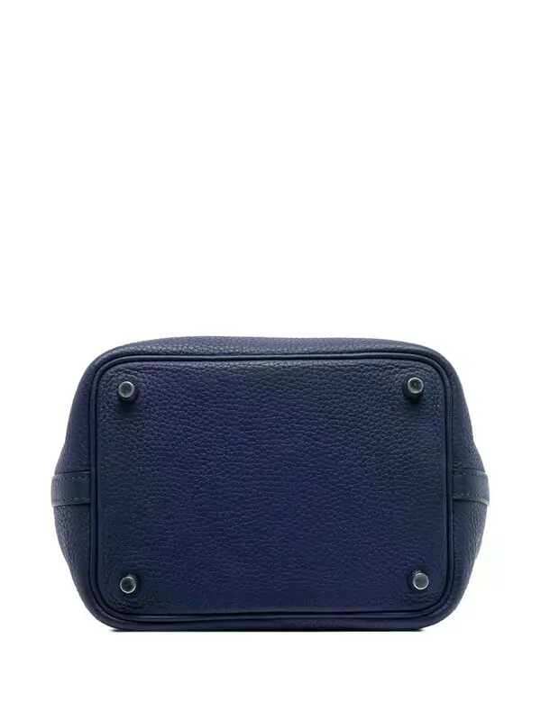 Hermès Clemence Picotin Lock 18 Handbag - Blue