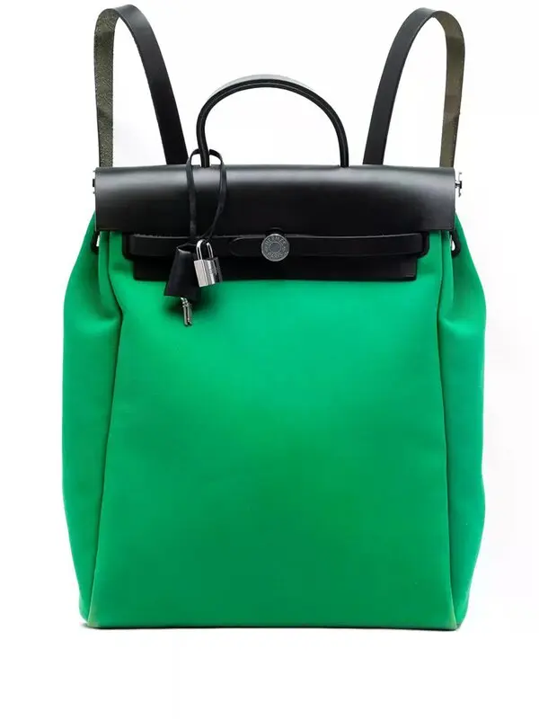 Hermès 2019 Toile Herbag A Dos Zip Retourne Backpack