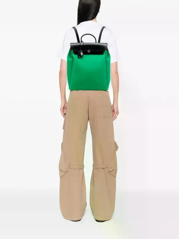 Hermès 2019 Toile Herbag A Dos Zip Retourne Backpack
