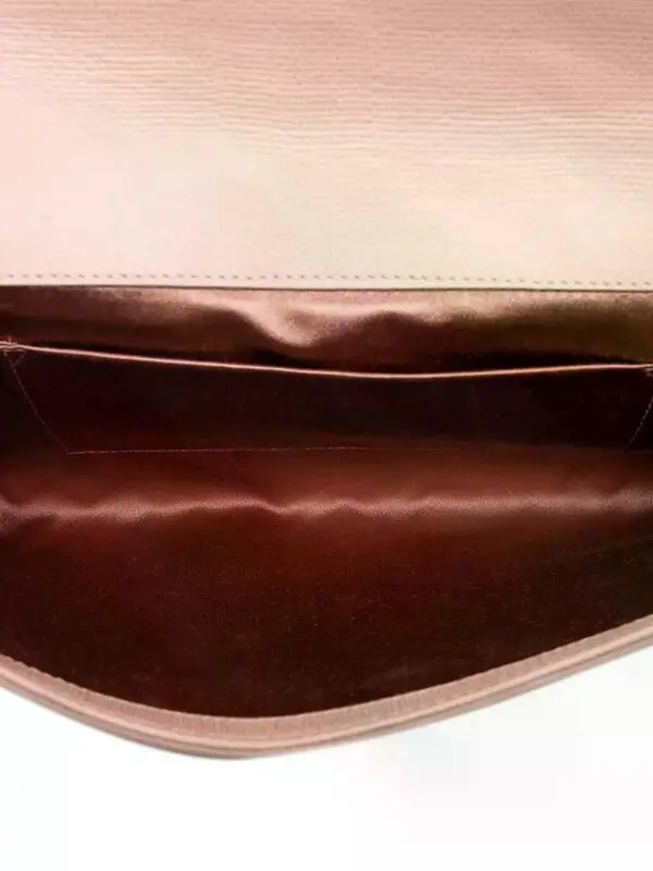 Saint Laurent 2013-2025 Textured Leather Chyc Ligne Clutch
