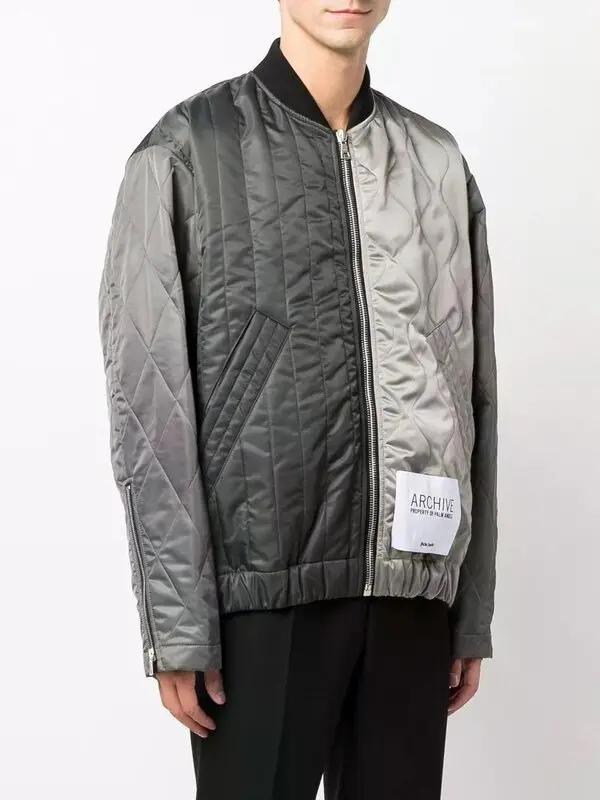 Palm Angels Logo-print Panelled Bomber Jacket