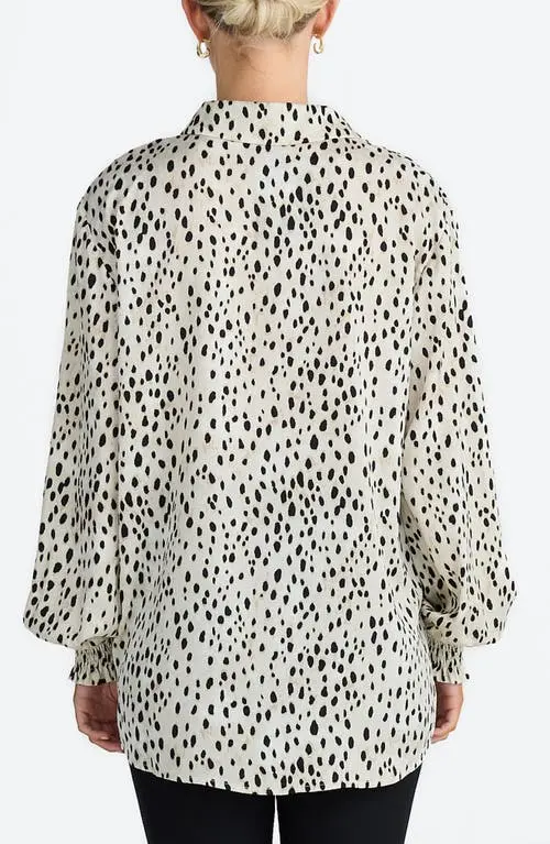 BRAVE+TRUE Audrey Animal Print Button-up Shirt