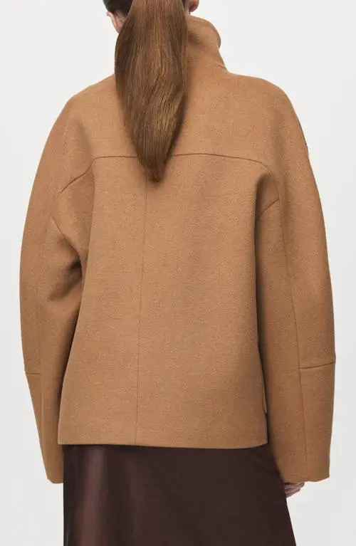 Mango Funnel Neck Coat