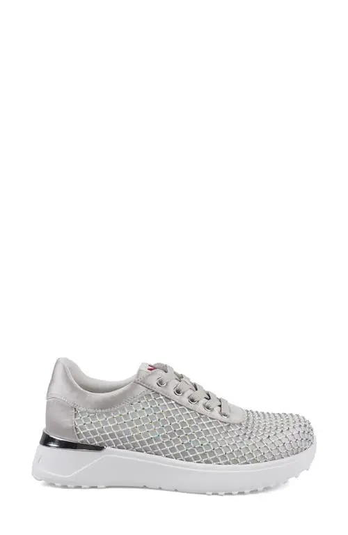 NATIONAL COMFORT Keana Crystal Sneakers - Silver Fx
